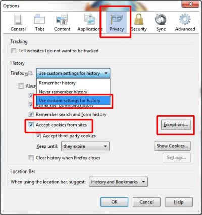 Tutorials - Firefox Cookies